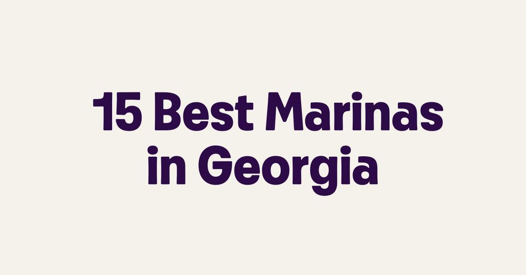 15 Best Marinas in Georgia