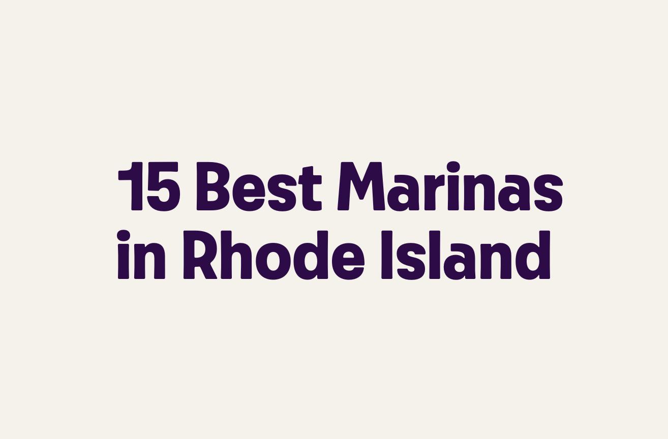 15 Best Marinas in Rhode Island