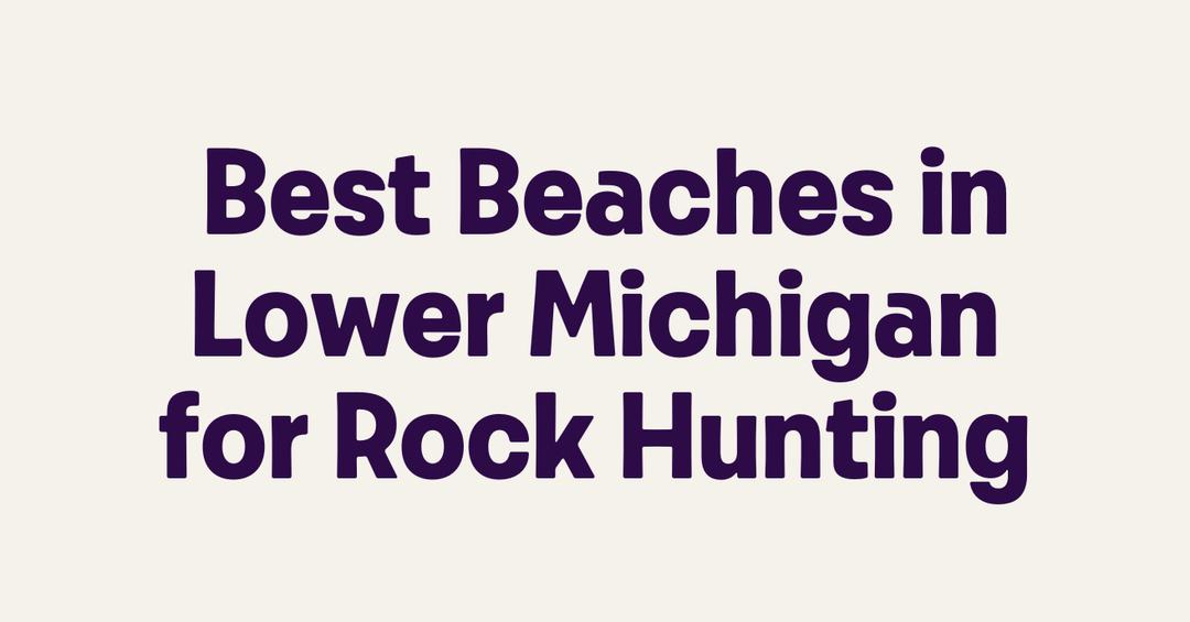 Best Beaches in Lower Michigan for Rock Hunting