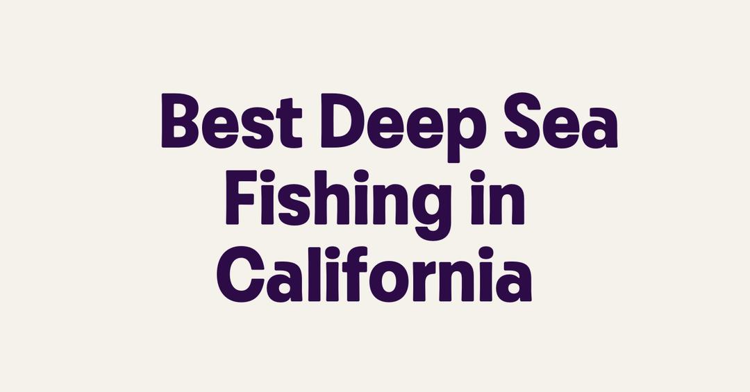 Best Deep Sea Fishing in California