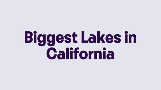 Biggest Lakes in California