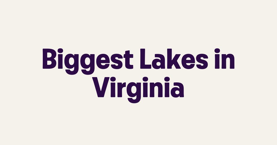 Biggest Lakes in Virginia