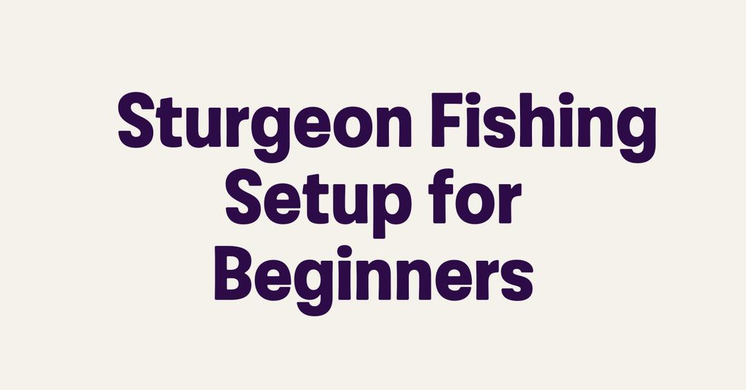 Sturgeon Fishing Setup for Beginners