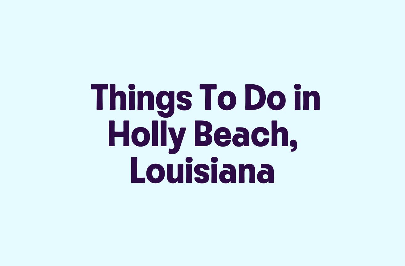 Things To Do in Holly Beach, Louisiana